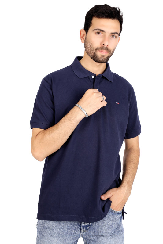 basic(tommy)polo|d.blue