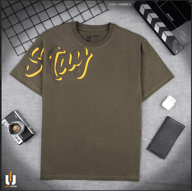 Print (stay) T-Shirt |army